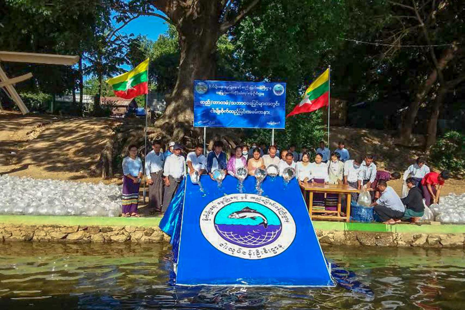 နေပြည်တော်၊ ဇေယျာသီရိမြို့နယ်ရှိ ပေါင်းလောင်မြစ်အတွင်းသို့ ငါးမြစ်ချင်း